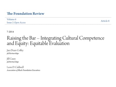 Racial Equity Toolkit - Meyer Foundation